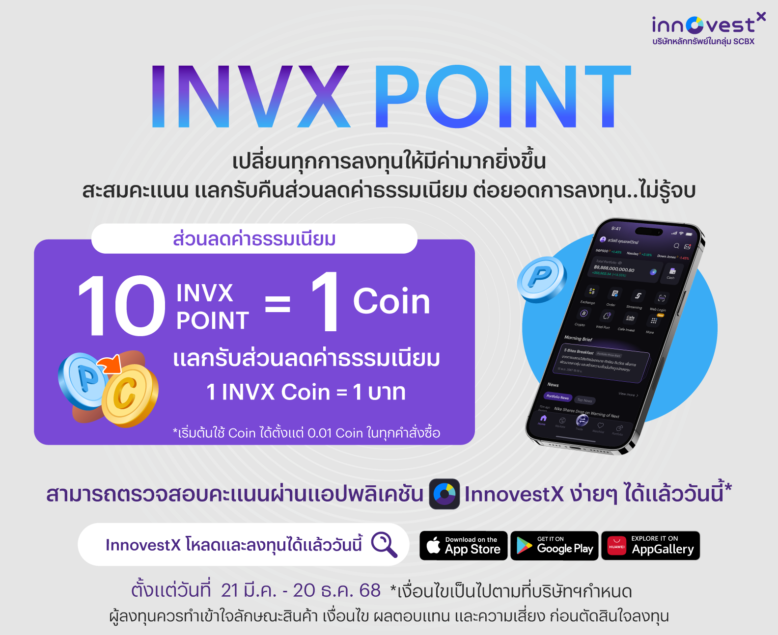 Invx point โปรโมชัน
